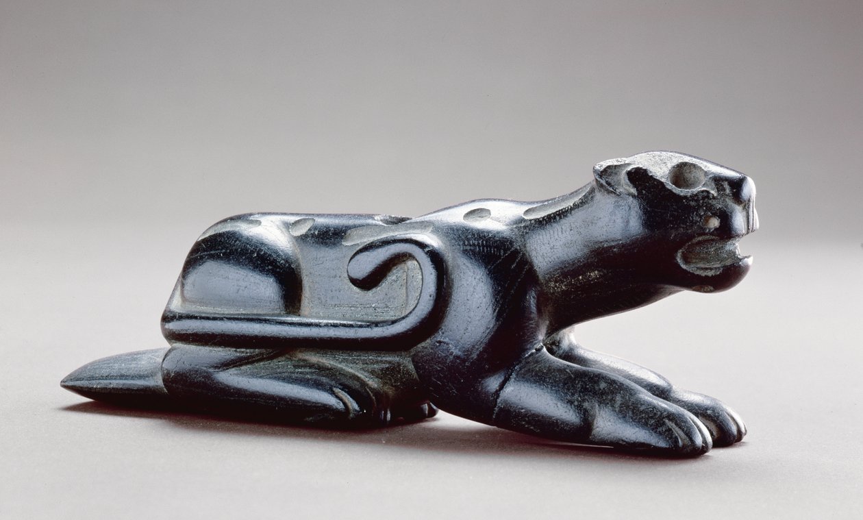 Panther-Effigie-Pfeife, 1-400 n. Chr. von Copena culture